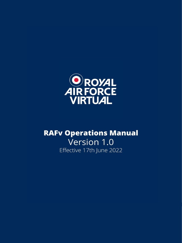 RAF Virtual Operations Manual 1.0 | PDF | Aviation | Transport