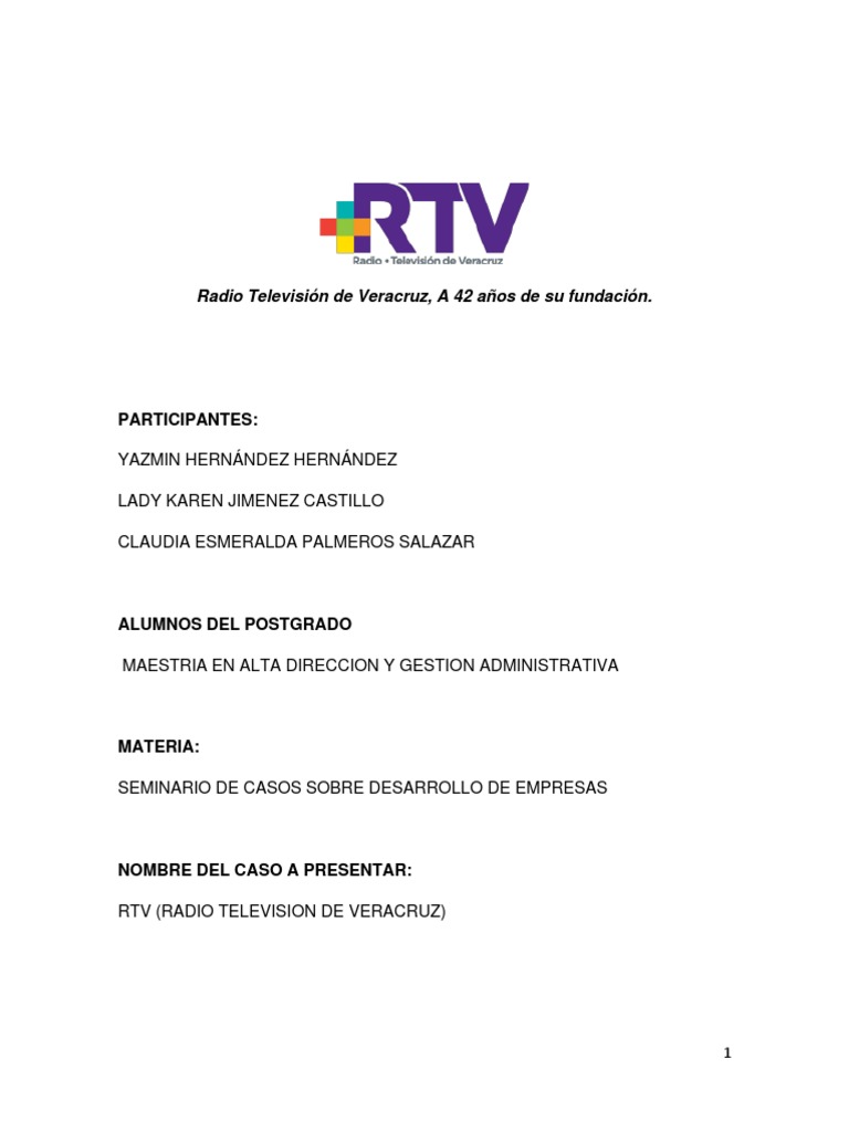 Caso RTV | PDF | Liderazgo | México