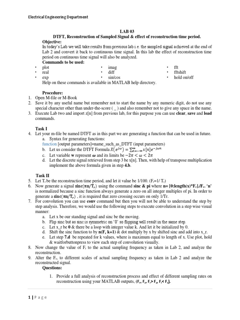 Lab04 Reconstruction | PDF