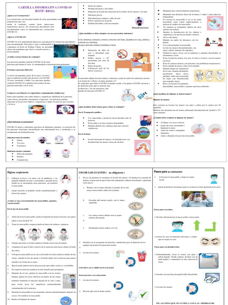 Cartilla Informativa Covid-19 Iestp | PDF
