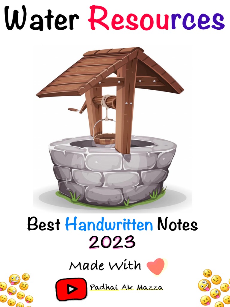 Class 10 Handwritten Notes on Water Resources | PDF | Dam | Water Resources