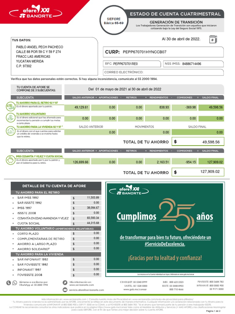 Estado de Cuenta | PDF