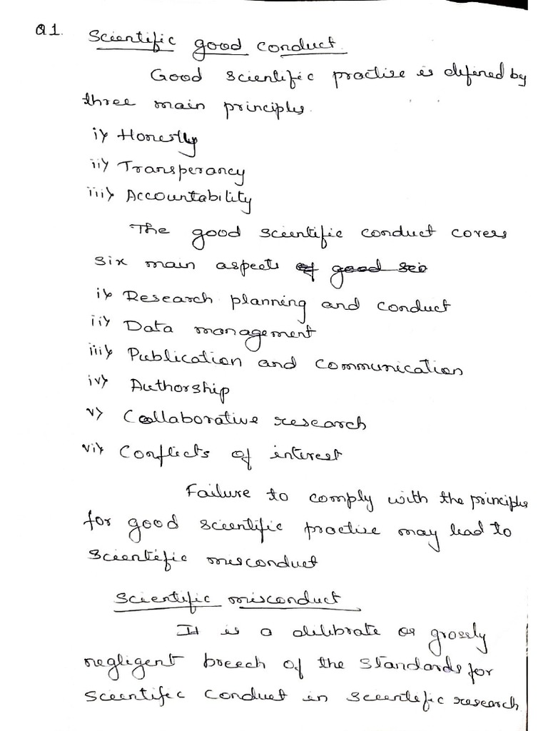 Research Publication and Ethics Notes | PDF