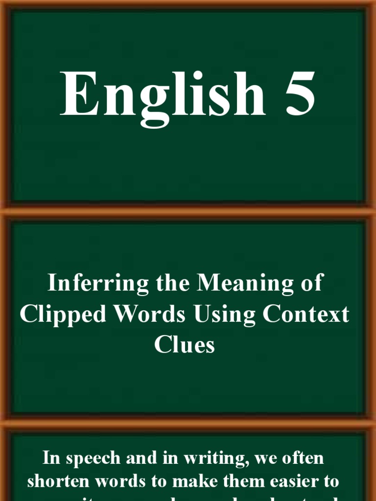 English 5 Q1 W5 | PDF English 5 Q1 W5 | PDF