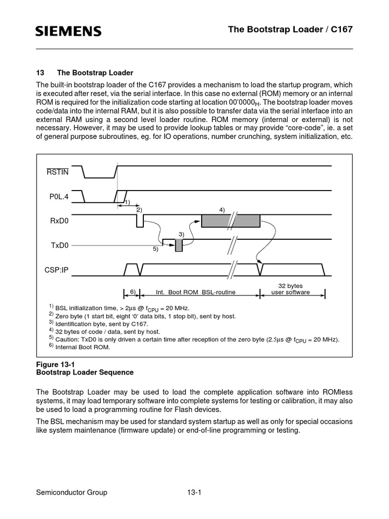 c167 BSL | PDF | Booting | Read Only Memory
