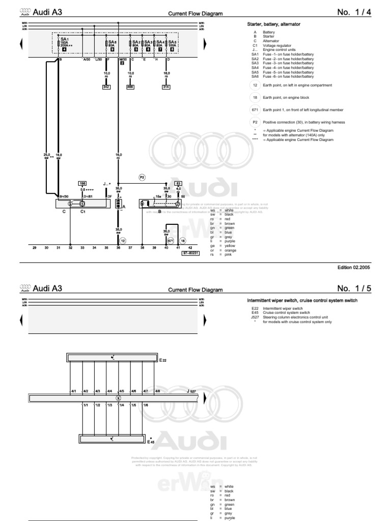 CUrrent Flow Diagram-En | PDF | Electrical Connector | Fuse (Electrical)