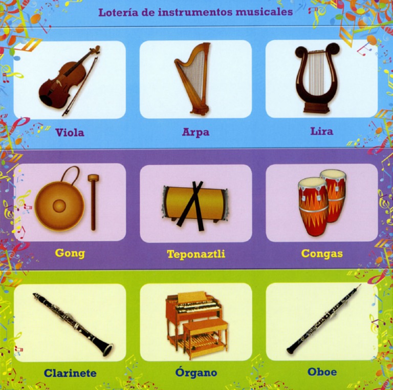 Tarjeta - 2 Instrumentos Musicales | PDF