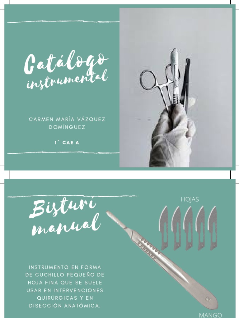 Catálogo de Instrumental Quirúrgico | PDF | Otorrinolaringología | Cirugía