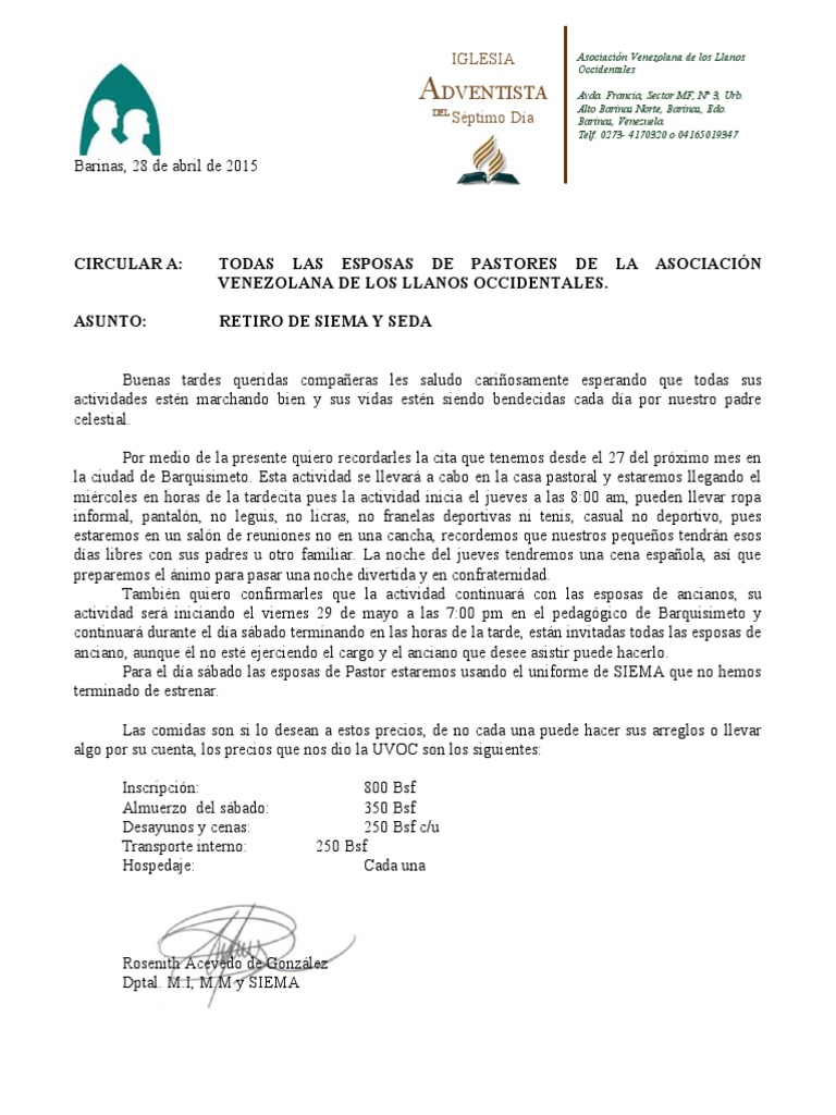 Circular SIEMA | PDF