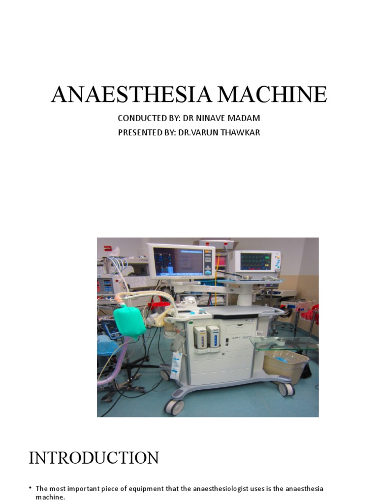 Anaesthesia Machine | PDF