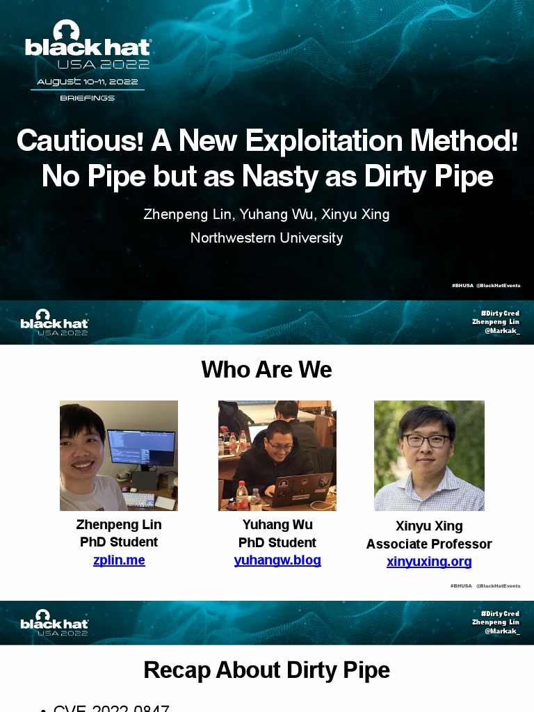 DirtyCred Zhenpeng | PDF | Computer File | Superuser