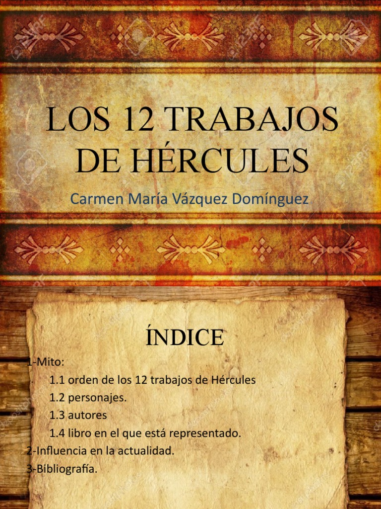 Los 12 Trabajos de Hércules | PDF | Argonautas | Mitología griega