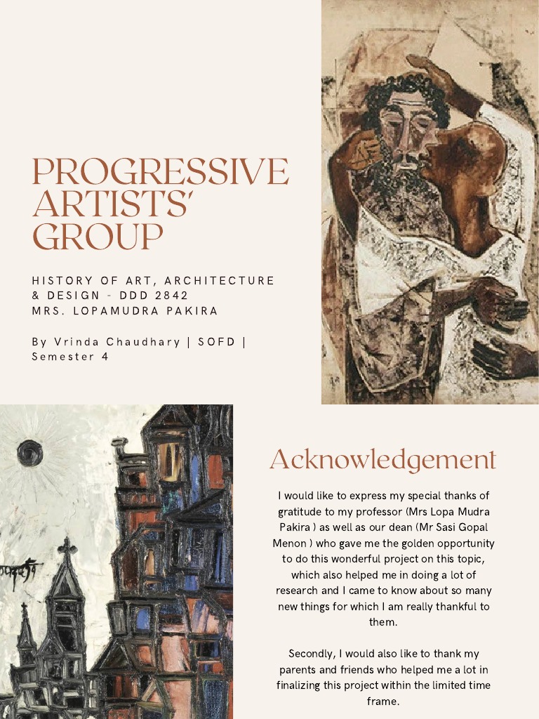 Progressive Artist Group | PDF | The Arts | Aesthetics