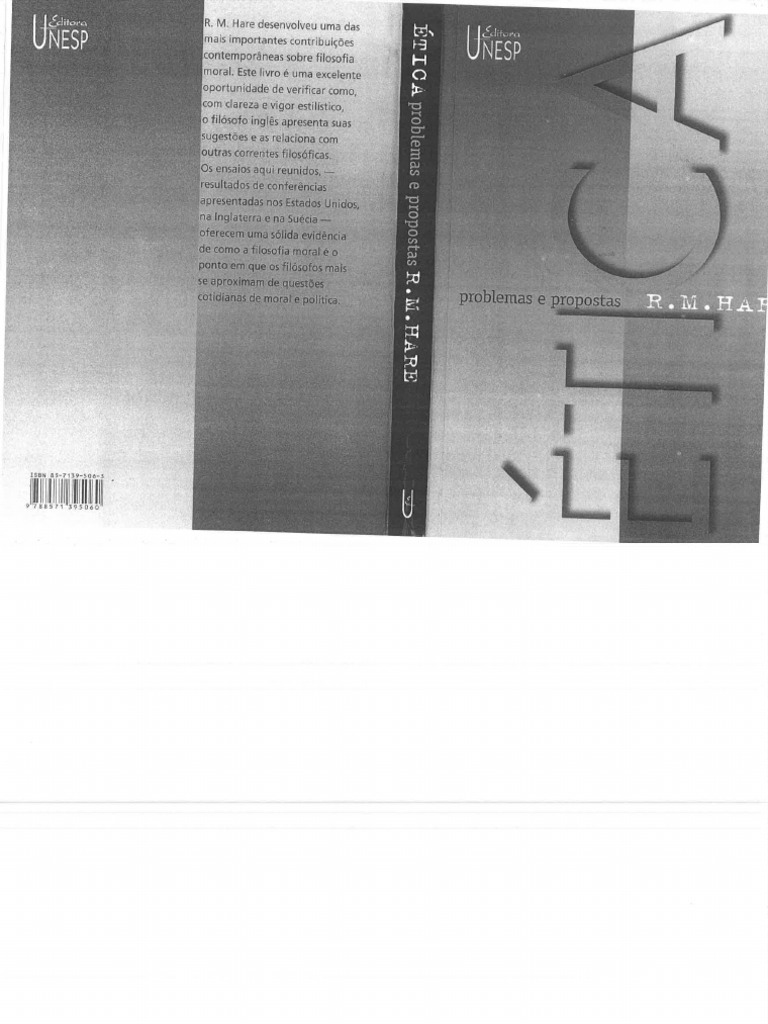 Ética - Problemas e Propostas - Richard Hare | PDF
