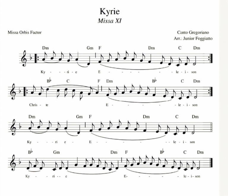 Kyrie Eleison Orbis Factor | PDF