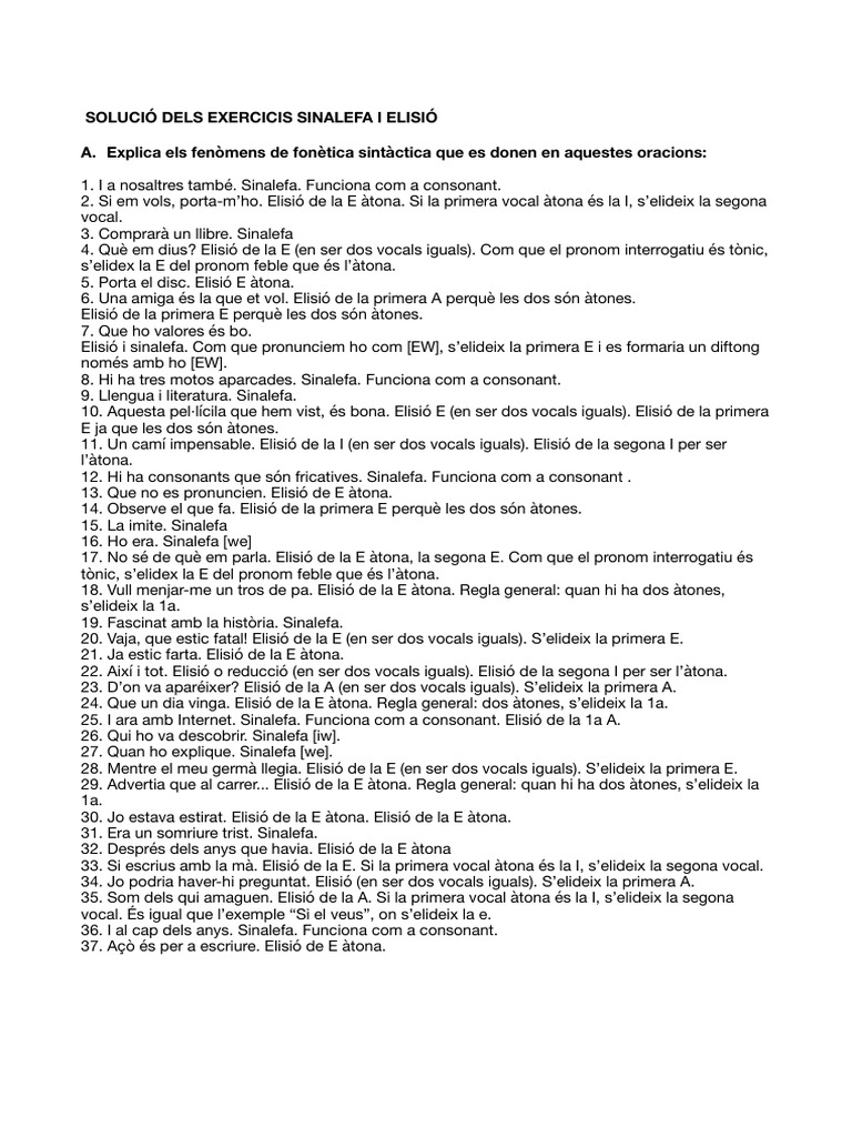 Sol Elisió I Sinalefa | PDF