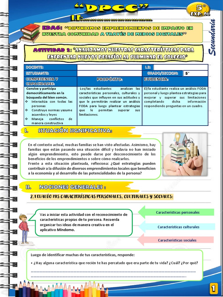 5° Dpcc. Actv.02-Exp.06 - Urb-Sem.02-Rut.02 | PDF | Análisis FODA