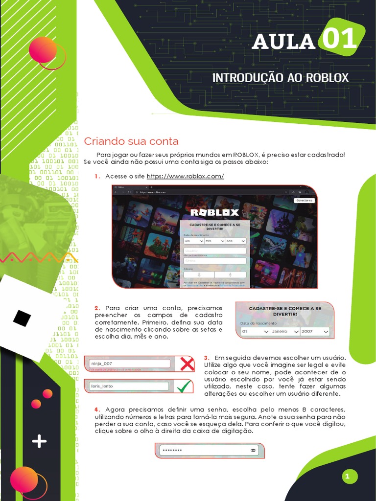 Roblox 1 | PDF | Cor | Inteligência artificial