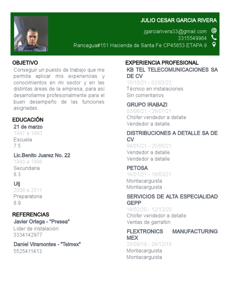 CV 2022060206085183 | PDF | Business | Economias