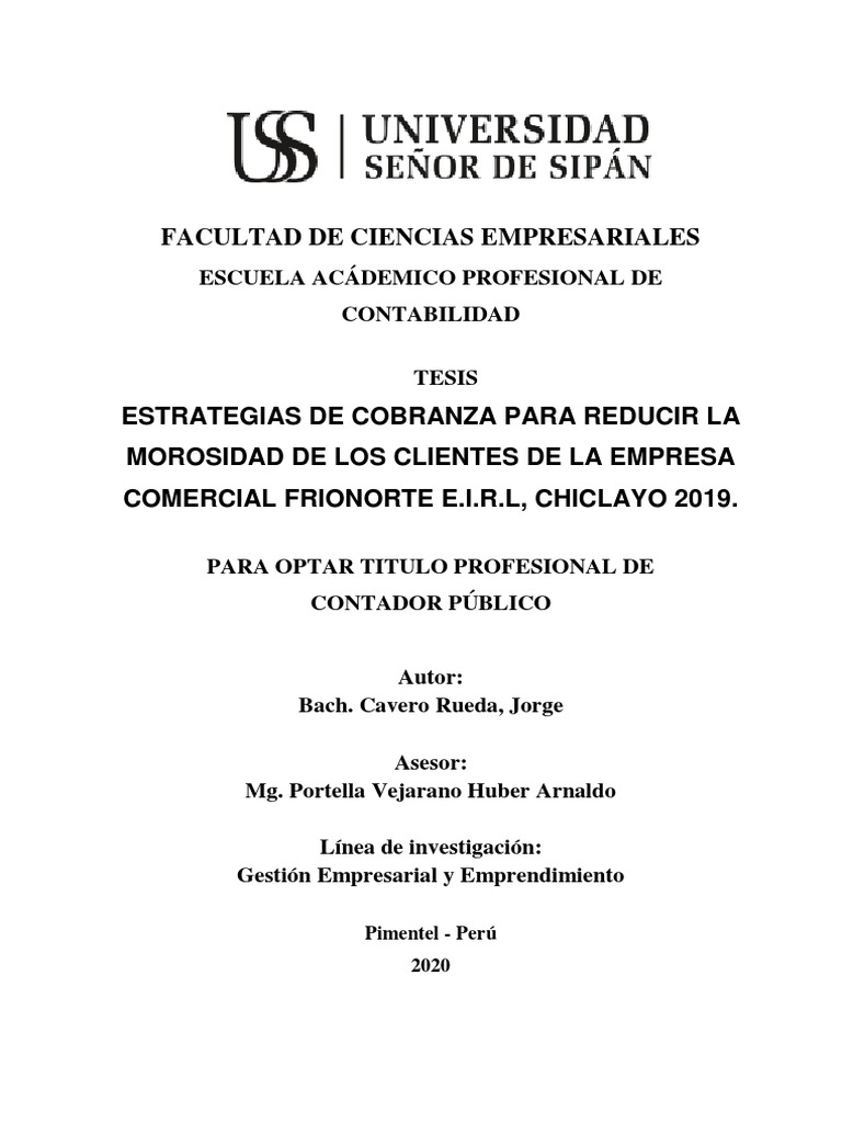 Cavero Rueda, Jorge | PDF | Pagos | Deuda