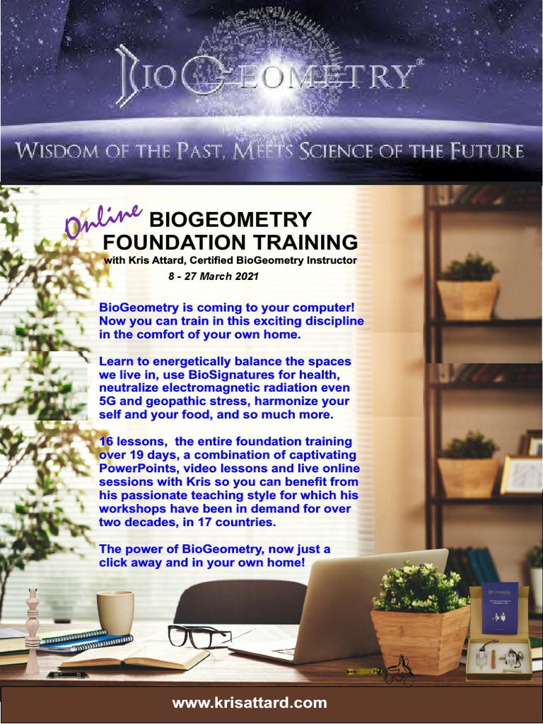 Brochure Online BioGeometry Foundation Training | PDF | Educational ...