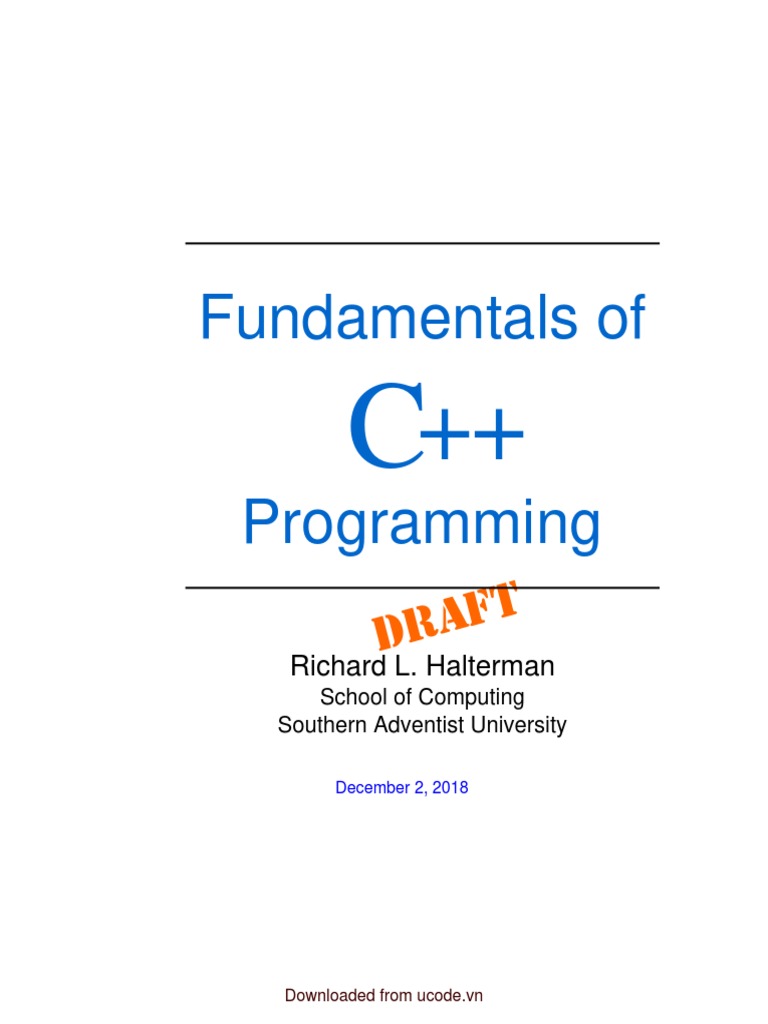 Fundamentals of C ++ Programming | PDF | Programming | Computer Program Fundamentals of C ++ Programming | PDF | Programming | Computer Program