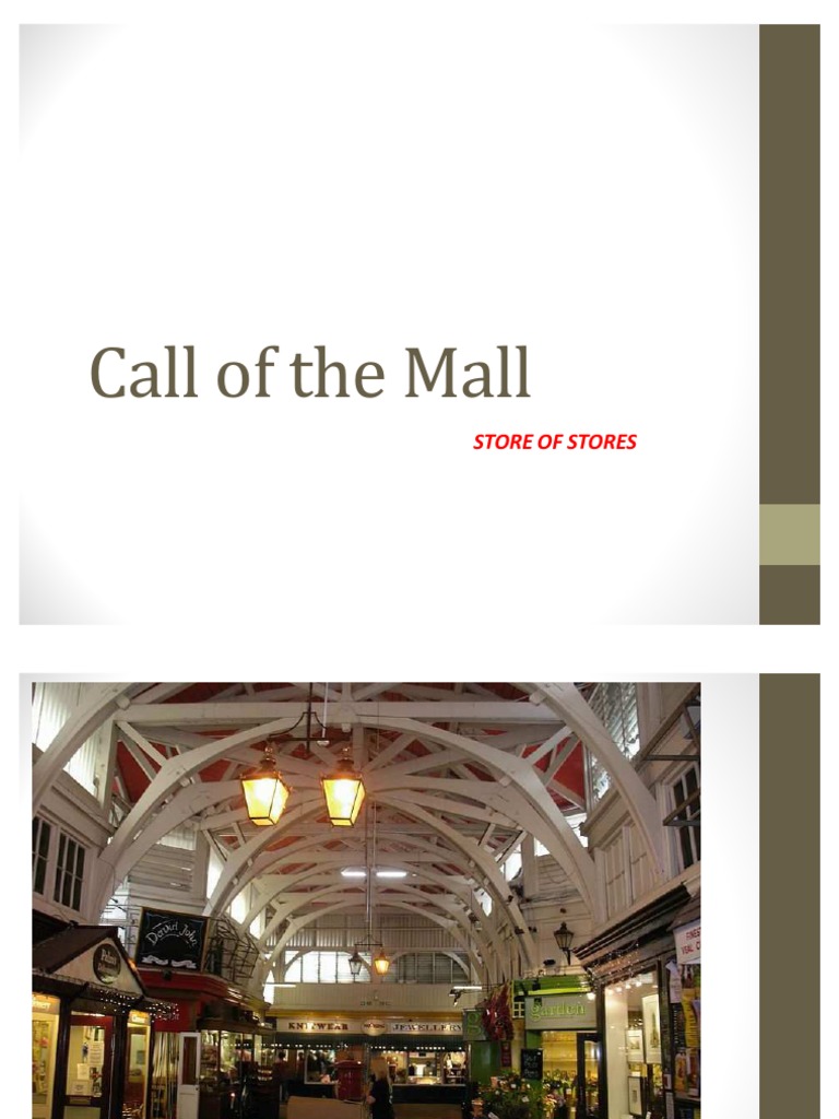 Call of the Mall Overview | PDF | Shopping Mall | Retail