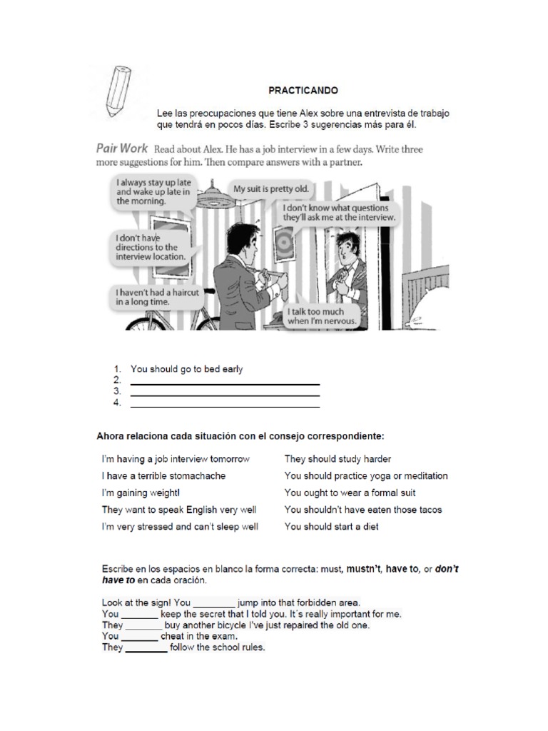 Modal Verbs. Act. 1 | PDF