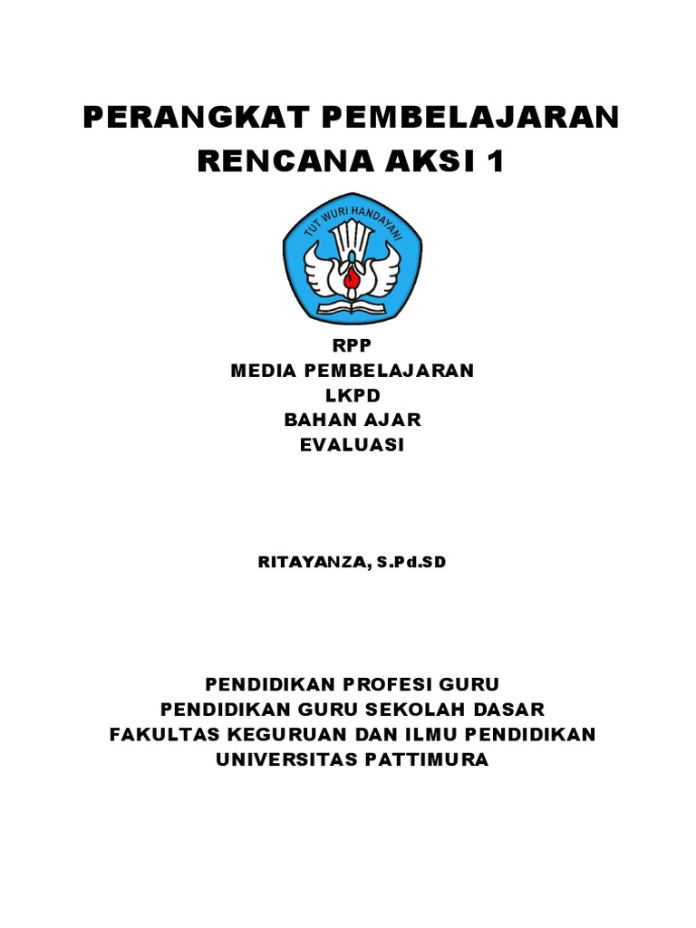 Rencana Aksi 1 (RPP) Ritayanza | PDF | Karier & Perkembangan