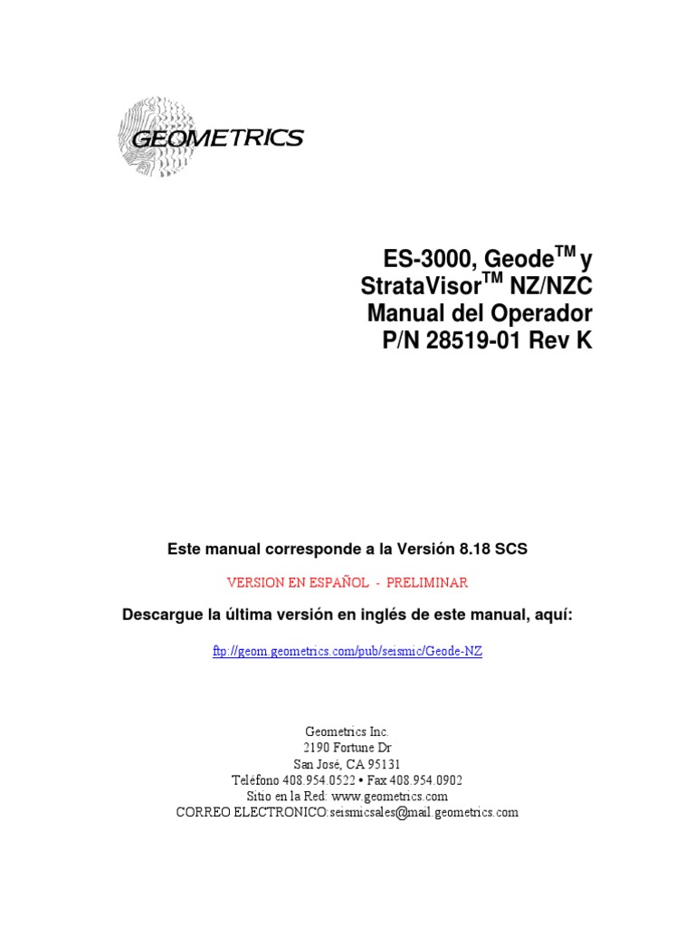 Geofono Es3000 Español | PDF | Hardware de la computadora | Ventana (informática)