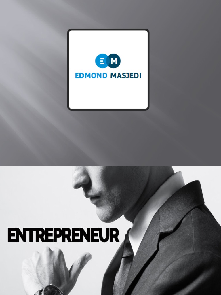 Edmond Masjedi - A Young & Talented Businessman | PDF