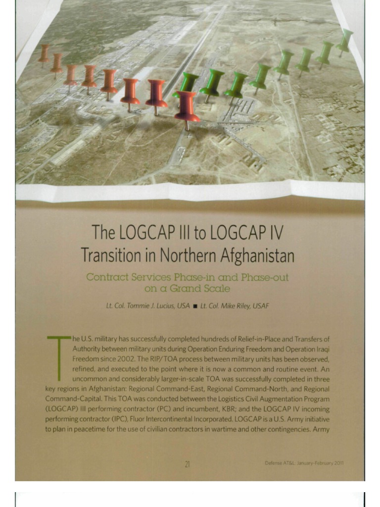 Logcap III To Logcap IV | PDF | Inventory | Armed Conflict