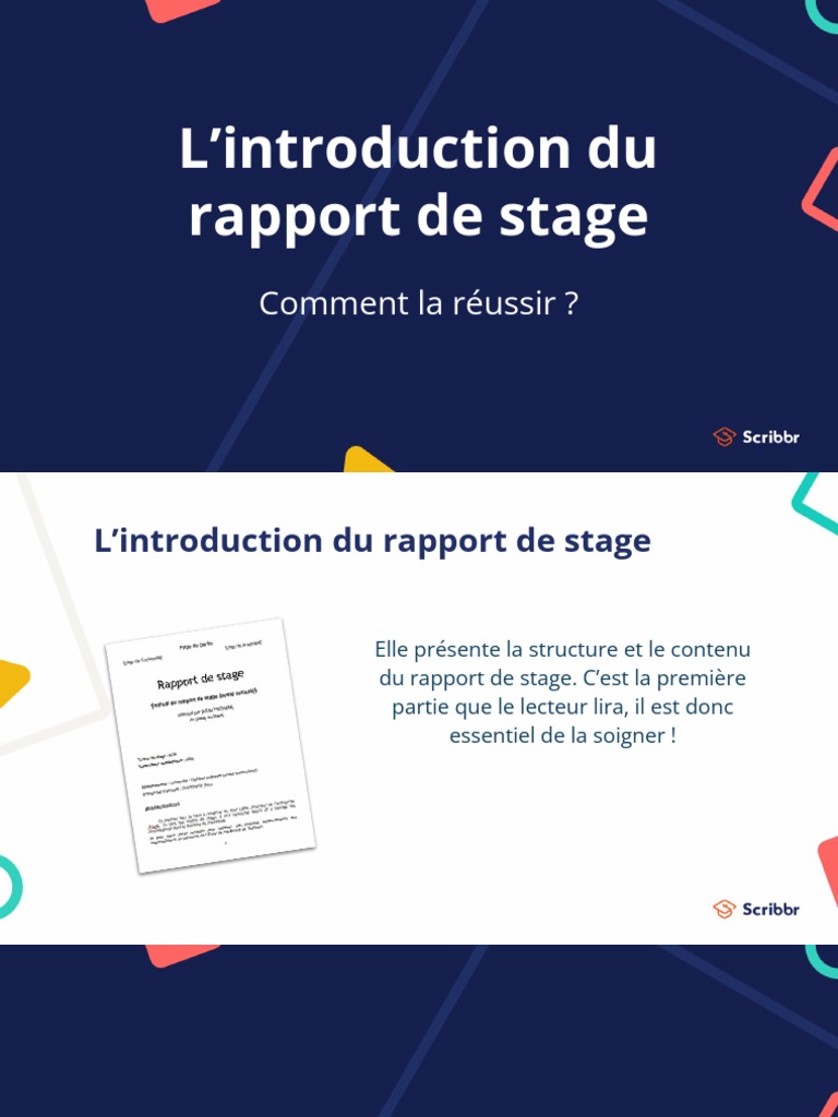 Introduction Du Rapport de Stage | PDF | Business