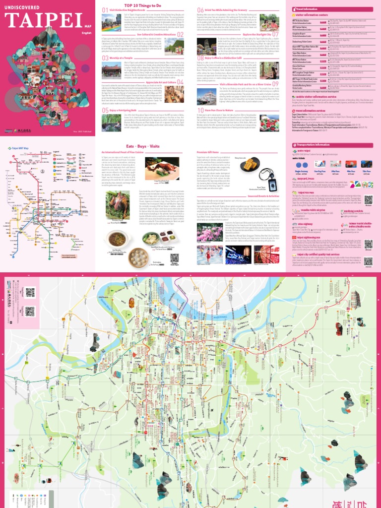 Undiscovered Taipei Map (English) | PDF | Taipei
