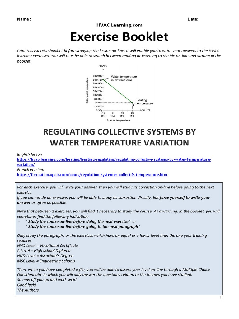 4 Livret Exo Regulating Collective Systems by Water Temperature Variation 1 | Download Free PDF ...