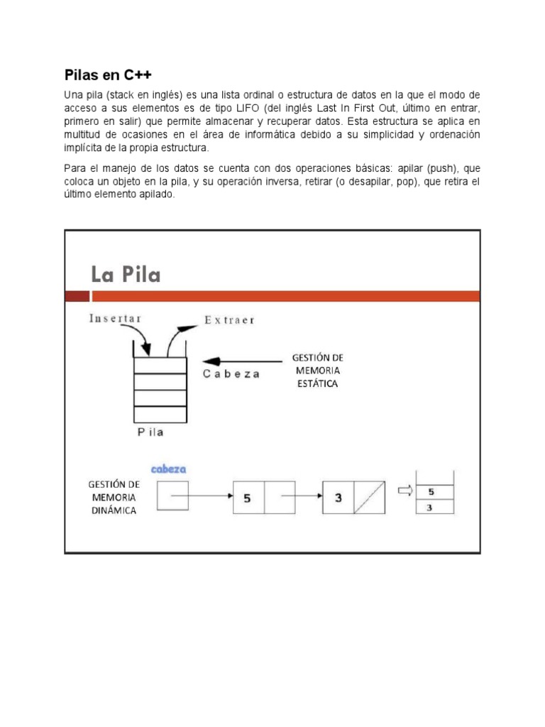 Pilas y Colas en C++ | PDF | Cola (tipo de datos abstractos) | Programación de computadoras