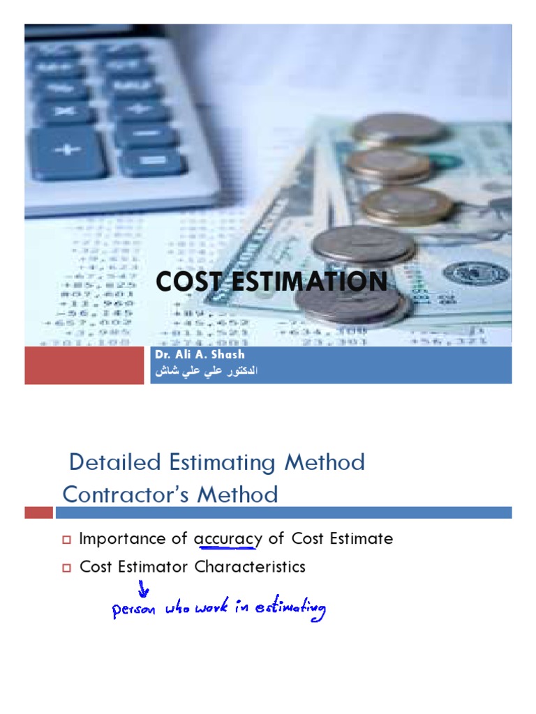 L4-Detailed Cost Estimation | PDF | Business
