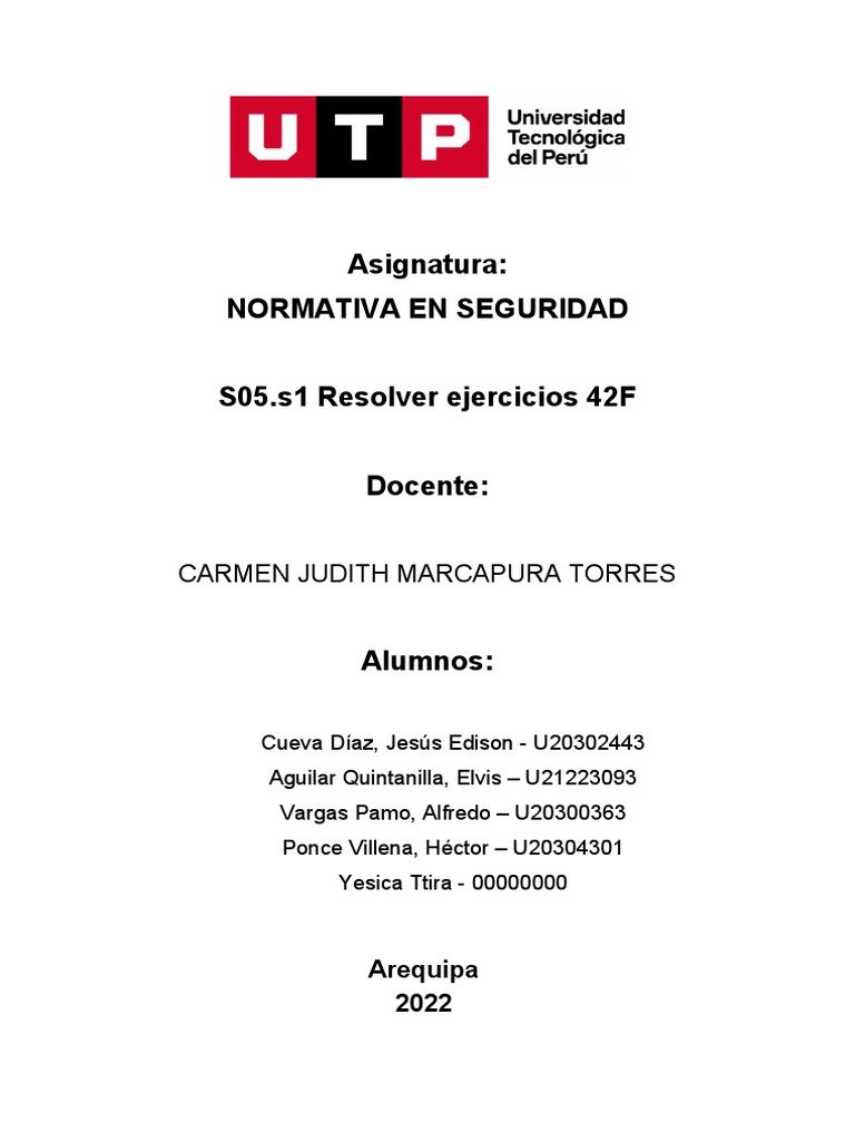 S05.s1 Resolver Ejercicios 42F | PDF S05.s1 Resolver Ejercicios 42F | PDF