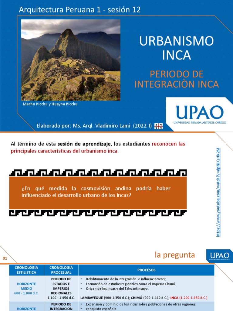 s12 - PPT - Urbanismo Inca | PDF | Imperio Inca | Andes