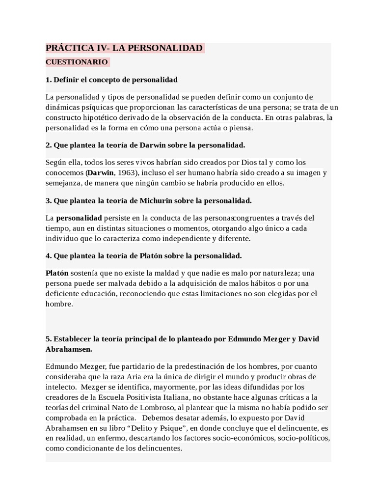Derecho Penitenciario Tarea #4 - Documentos de Google | PDF | Martin Heidegger
