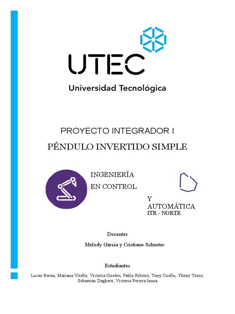 Proyecto Péndulo Invertido - Entrega 19 - 09 | PDF | Polimetacrilato de metilo) | Ingeniería ...