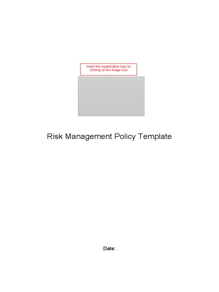 Risk Management Policy Template v1.0 | PDF | Risk Management | Risk