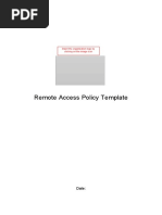 Wireless Security Policy Template v1.0 | PDF | Wireless Lan | Computer Network