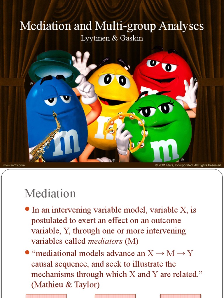 Mediation and Multi-Group Moderation | PDF | Statistics | Validity ...