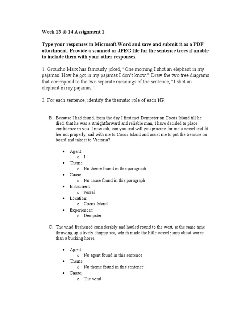 Week 13 & 14 Assignment 1 | PDF | Cognitive Science | Language Mechanics