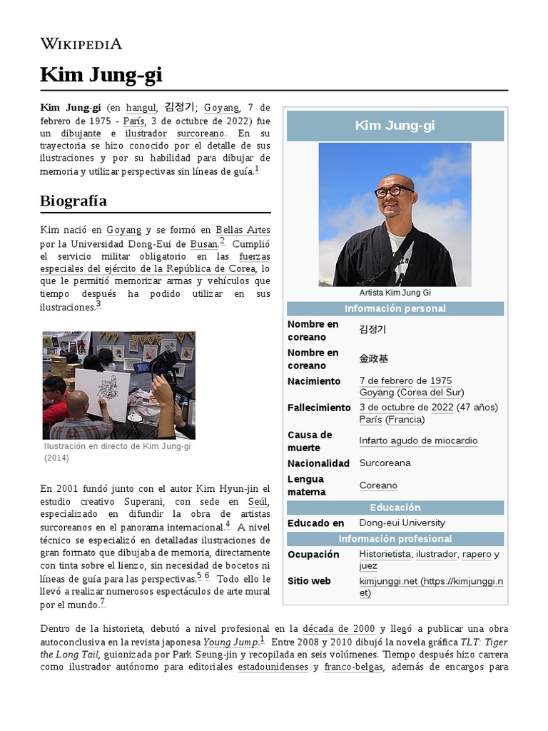 Kim Jung-Gi Biografia de Oro | PDF | Corea del Sur | Política mundial