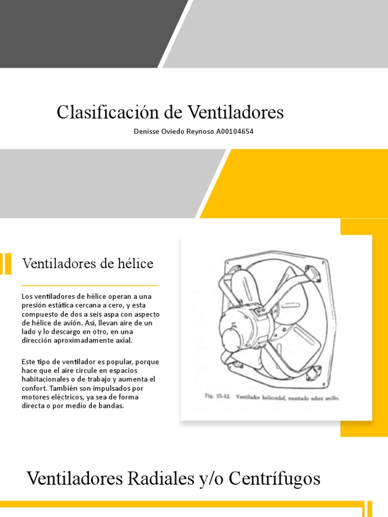 Grupo 4 - Ventiladores | PDF | Ingeniería Termodinámica | Equipo