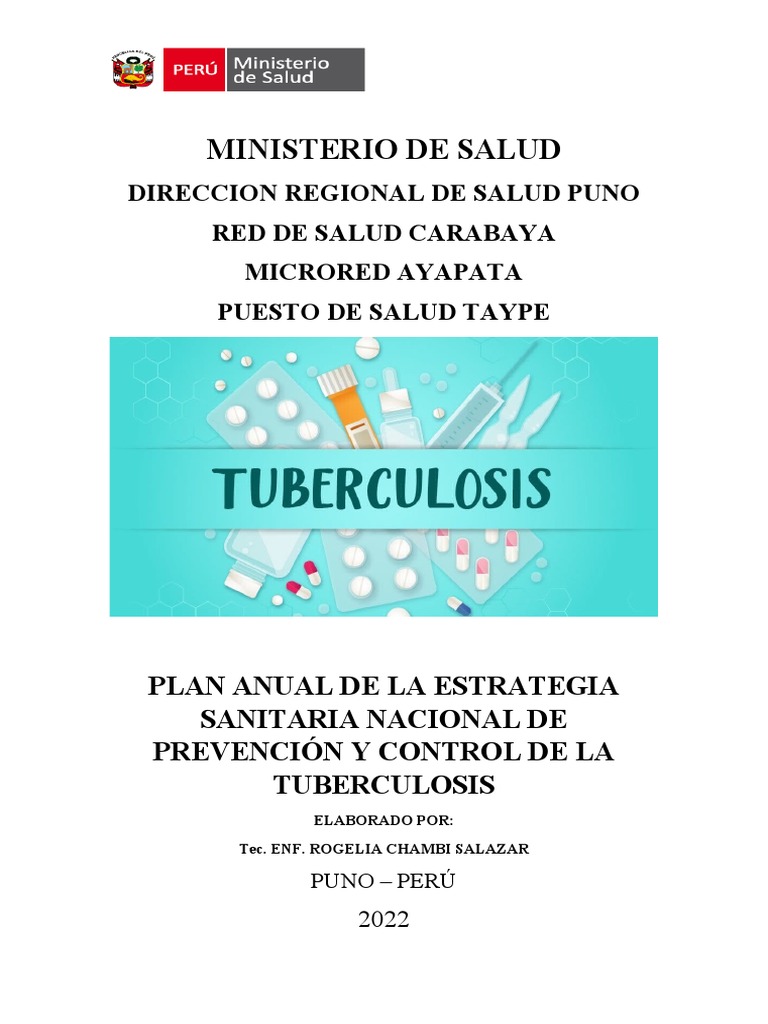 Plan Anual PCT | PDF | Tuberculosis | Enfermedades y trastornos