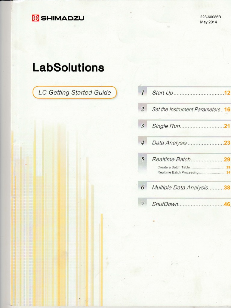 LabSolutions LC Getting Started Guide | PDF | Icon (Computing ...