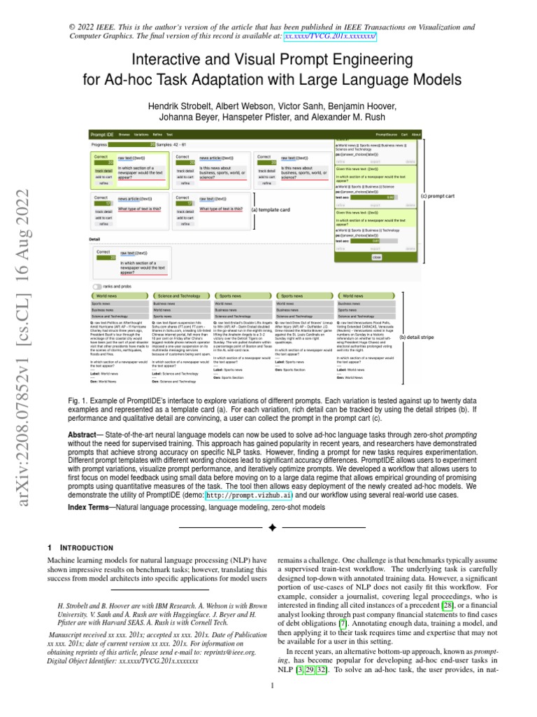 Sasha Rush - Interactive and Visual Prompt Engineering | PDF | Command ...
